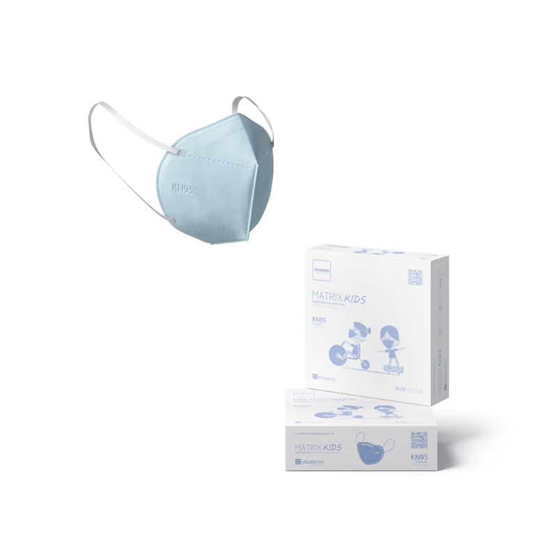 Máscaras KN95 Matrix Kids Sky Blue (5 UNI) - MercaChefe